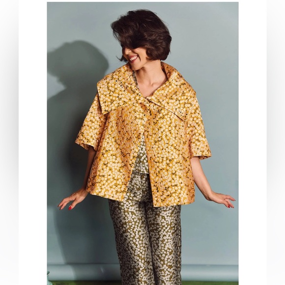 Buru | Jackets & Coats | Nwt Buruvintage Inspired Floral Print ...